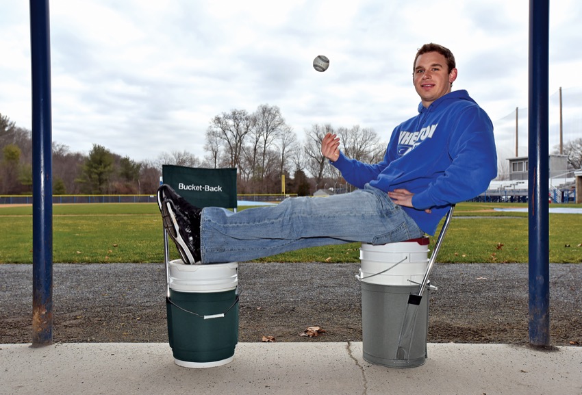 Best seat in the dugout - Wheaton College Massachusetts