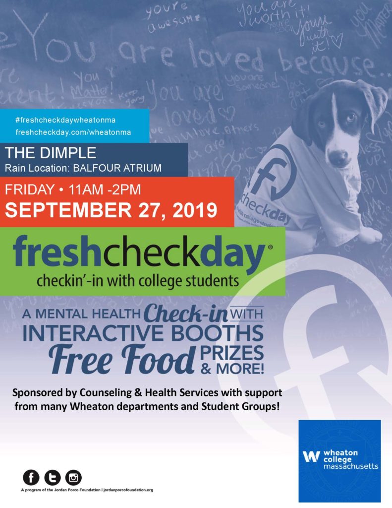Fall into Good Health: Fresh Check Day - Wheaton College Massachusetts