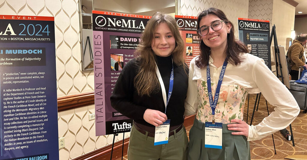 Two students present research at NeMLA conference - Wheaton College ...